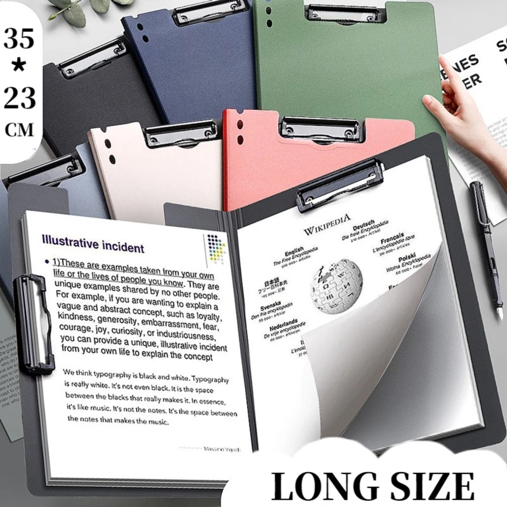 Clipboard with Cover Long File Folder Organizer Paper Organizer ...
