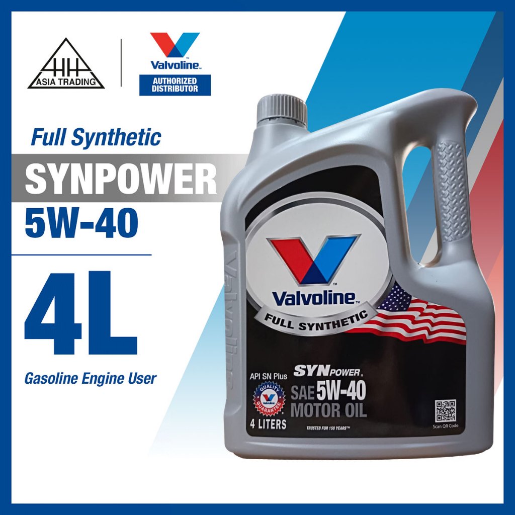 Valvoline Synpower 5W40 4l | Shopee Philippines