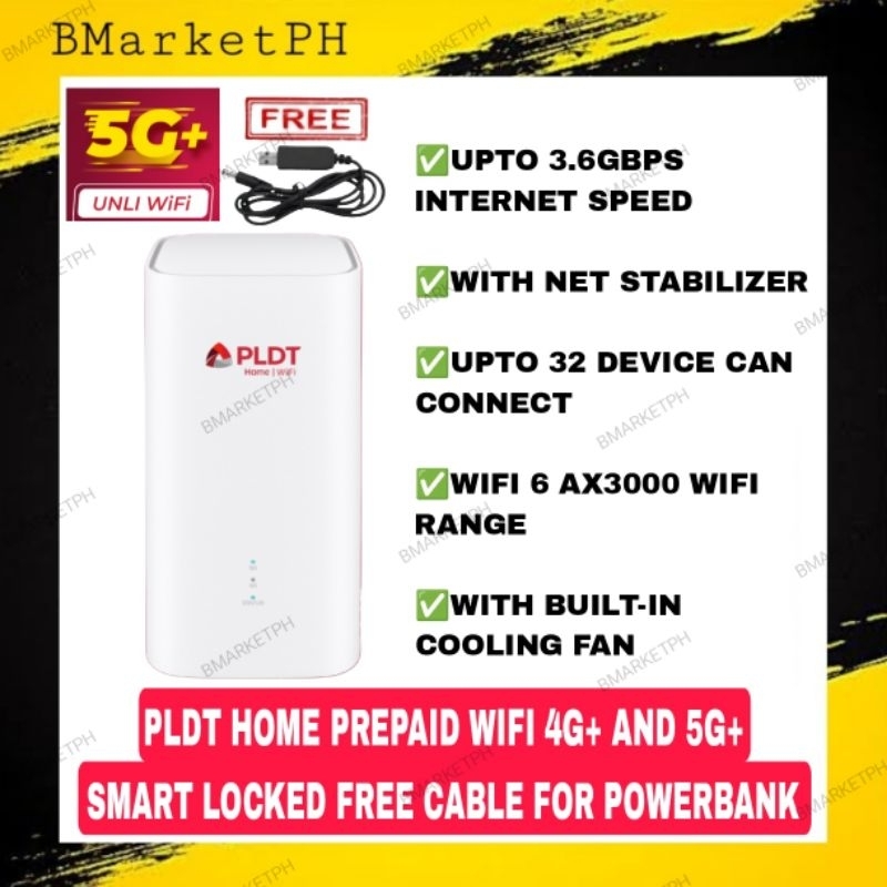 PLDT Home Prepaid WiFi 5G SMARTLOCKED ( Fast Delivery ) | Shopee ...