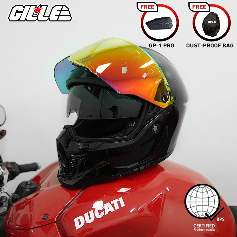 GILLE 135 ASTRAL Revo Visor Full Face Dual Visor For Motorcycle Helmet ...