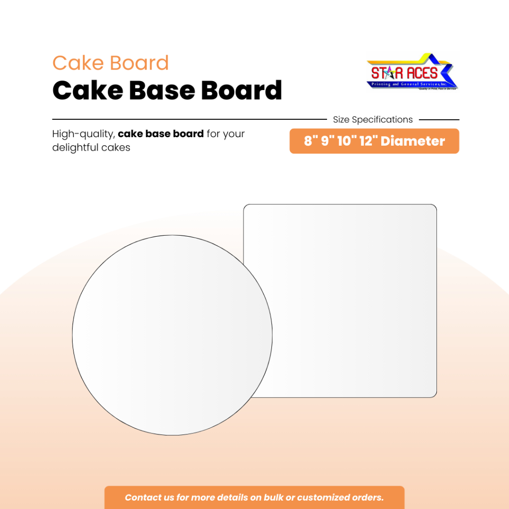 Cake Board Size 8, 9, 10, 12 (Inch) Diameter | 10 Pieces | Shopee ...