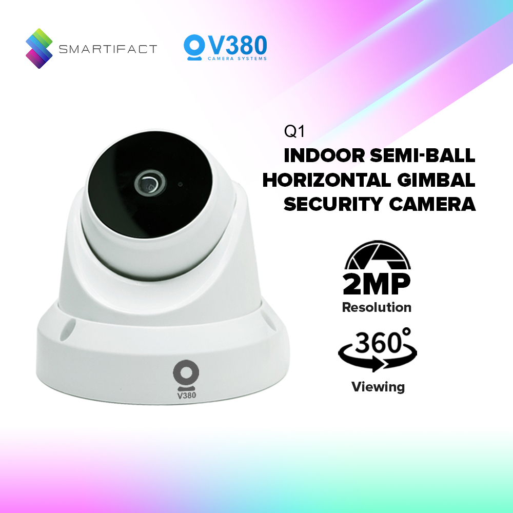 V380 Q1 3MP Indoor 360° Rotation Static CCTV IP Wifi Camera Wireless ...