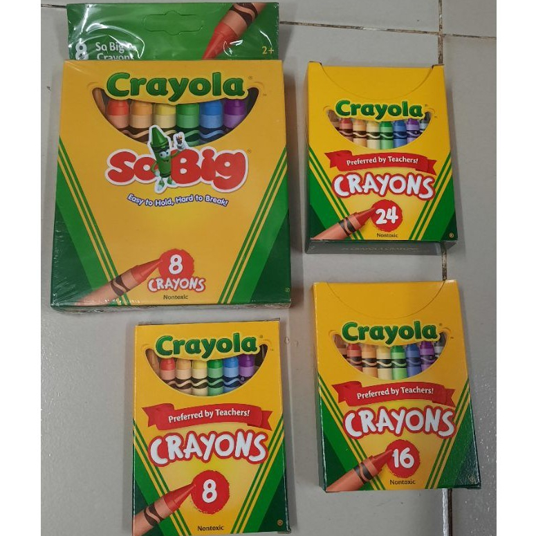 CRAYOLA Crayons (8 colors, 16 colors, 24 colors, & 8 SO BIG & 12 SO BIG ...