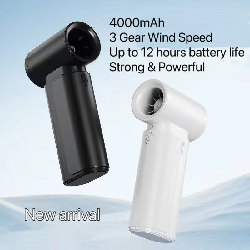 4000mAh Portable Rechargeable Mini Turbo Fan Handheld Fan Mini Fan ...