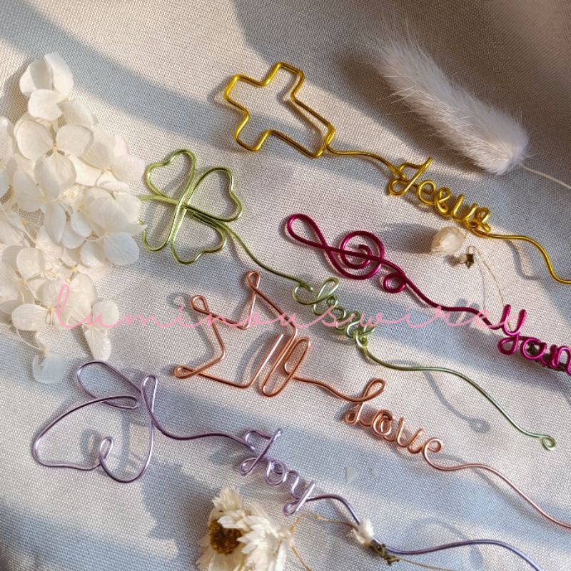 Luminous Customized Wire Bookmark (Specific Design Part 2) | Shopee ...