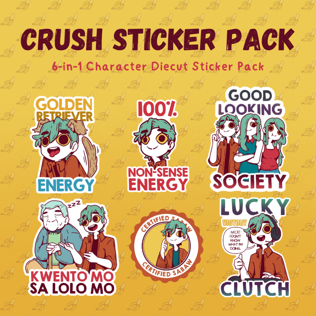 Hunghang Flashbacks Diecut Crush 6-in-1 Sticker Pack | Shopee Philippines