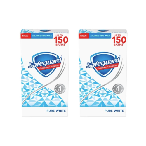 [EXCLUSIVE] Safeguard Pure White Tripid Bar Soap 160g, Bundle of 2 ...