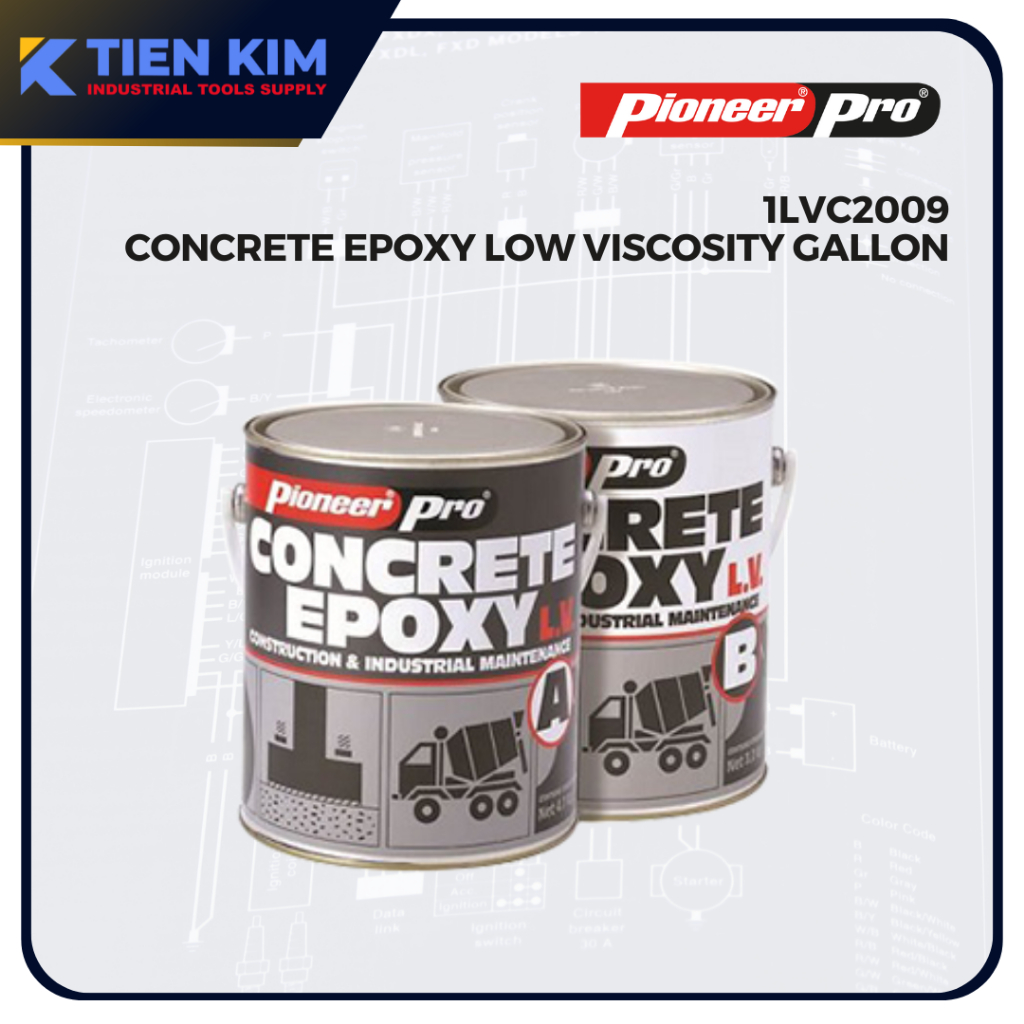 Pioneer Pro Concrete Epoxy LV ( Low Viscosity ) Gallon Set | Shopee Philippines