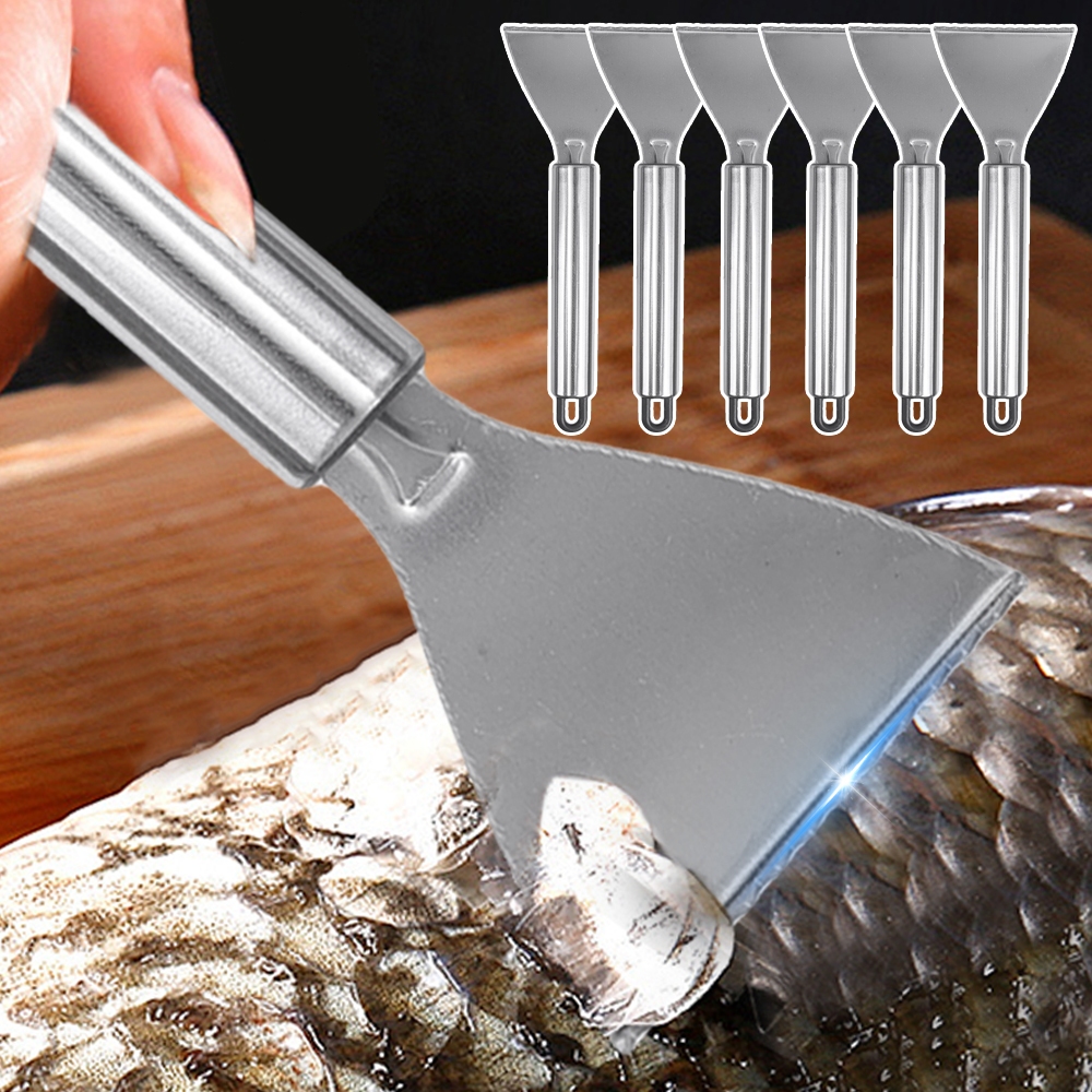 Fish Scalping Scraper Stainless Steel Fish Scale Planer Reusable ...