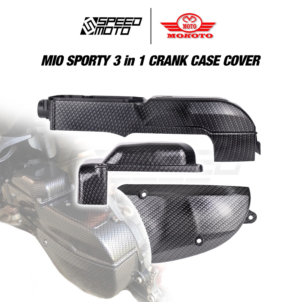 MOKOTO YAMAHA MIO SPORTY CRANK CASE COVER 3 IN 1 SET FOR YAMAHA MIO ...