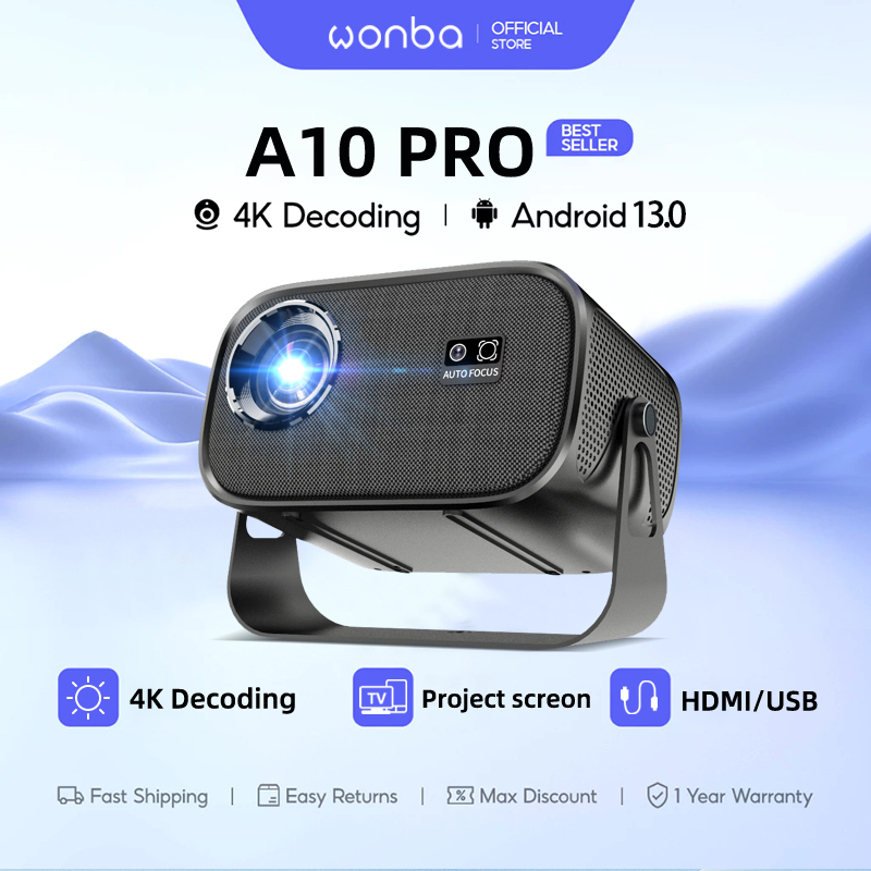 Android 13 A10 Mini Projector For Phone With Bluetooth Portable Smart ...
