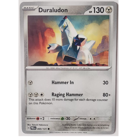 Pokemon Tcg Duraludon 069/131 Prismatic Evolution Non Holo | Shopee ...