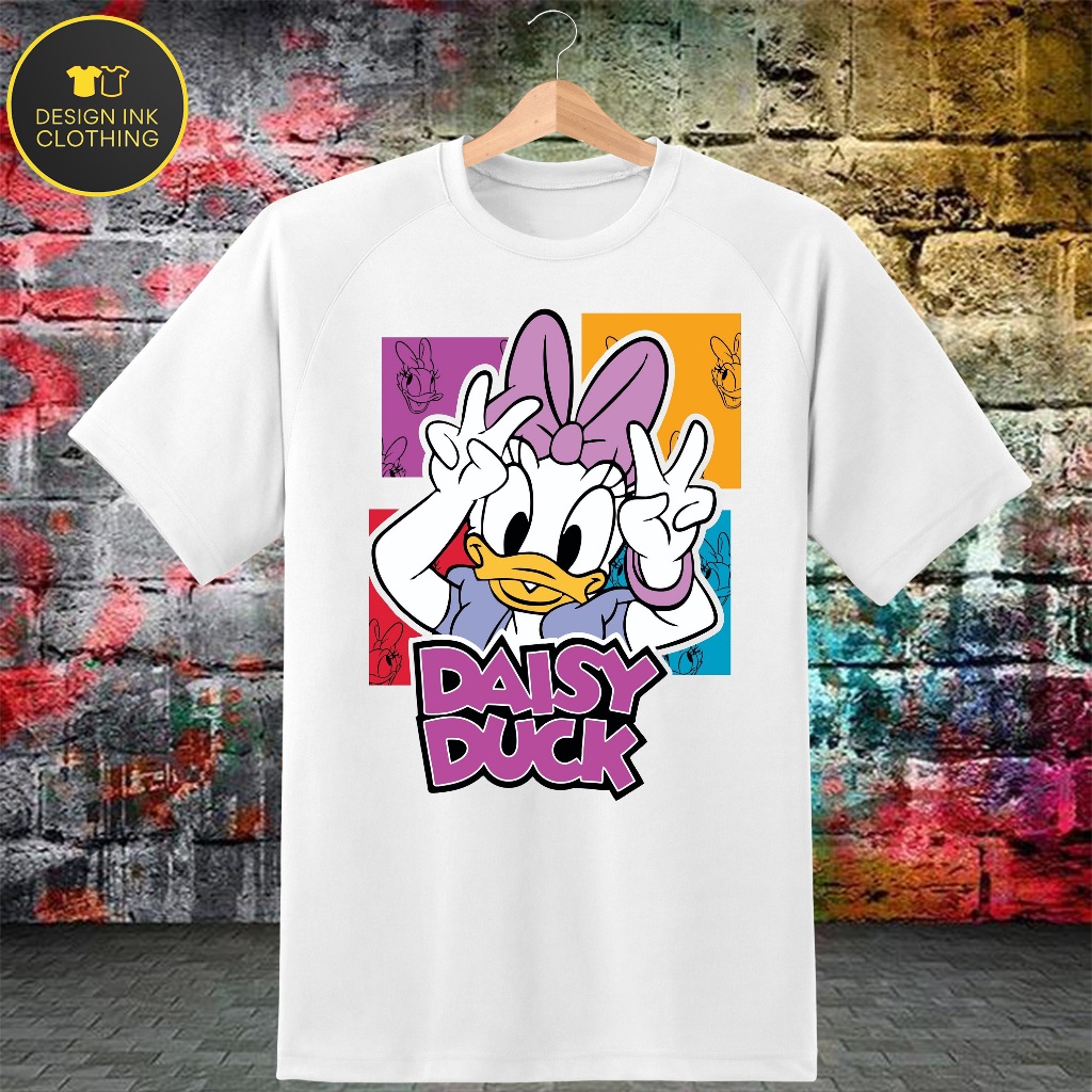 T-shirt for Men and Women MALL QUALITY Cartoons DAISY DUCK DAISY1 Design Ink Clothing | Shopee ...