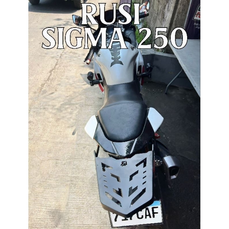 RUSI SIGMA250 / SIGMA 250 / TOPBOX BRACKET / LASER CUT PLATED TYPE ...