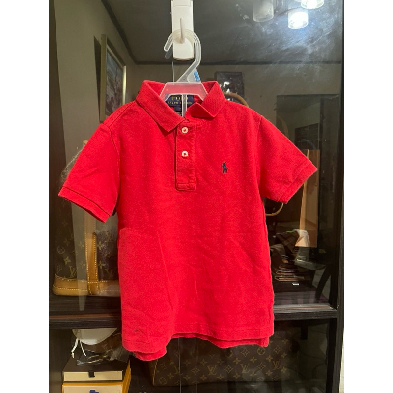 POLO RALPH LAUREN RED KIDS POLO SHIRT ORIGINAL | Shopee Philippines