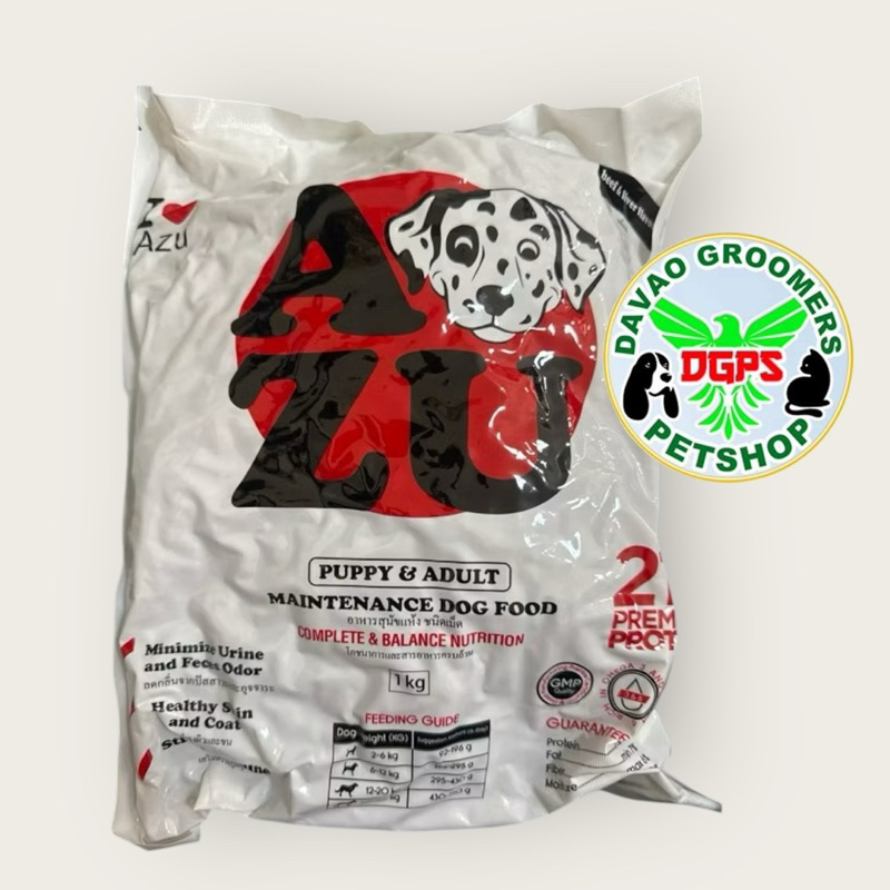 AZU Dog Food for Adult & Puppy 1kg (Original Packed) | Shopee Philippines