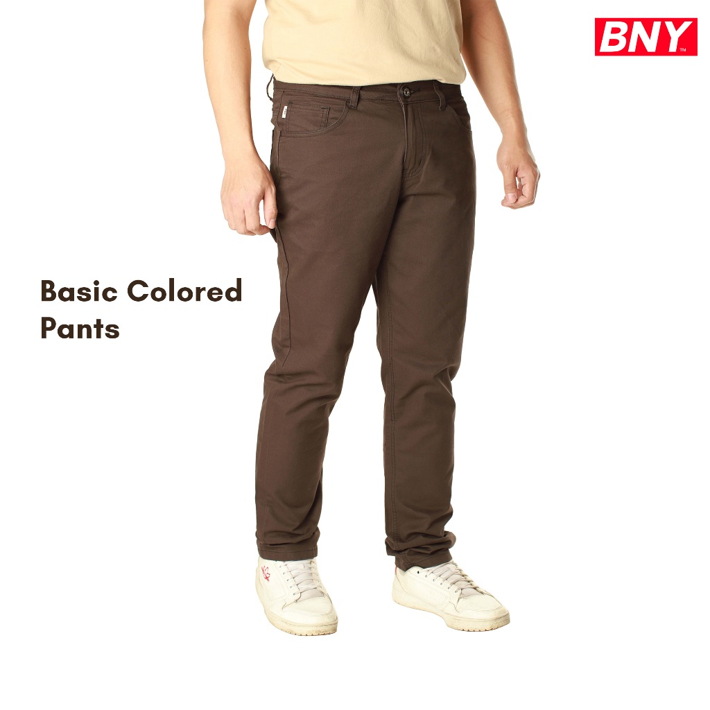 BNY Men's Basic Colored Pants (696) | Shopee Philippines