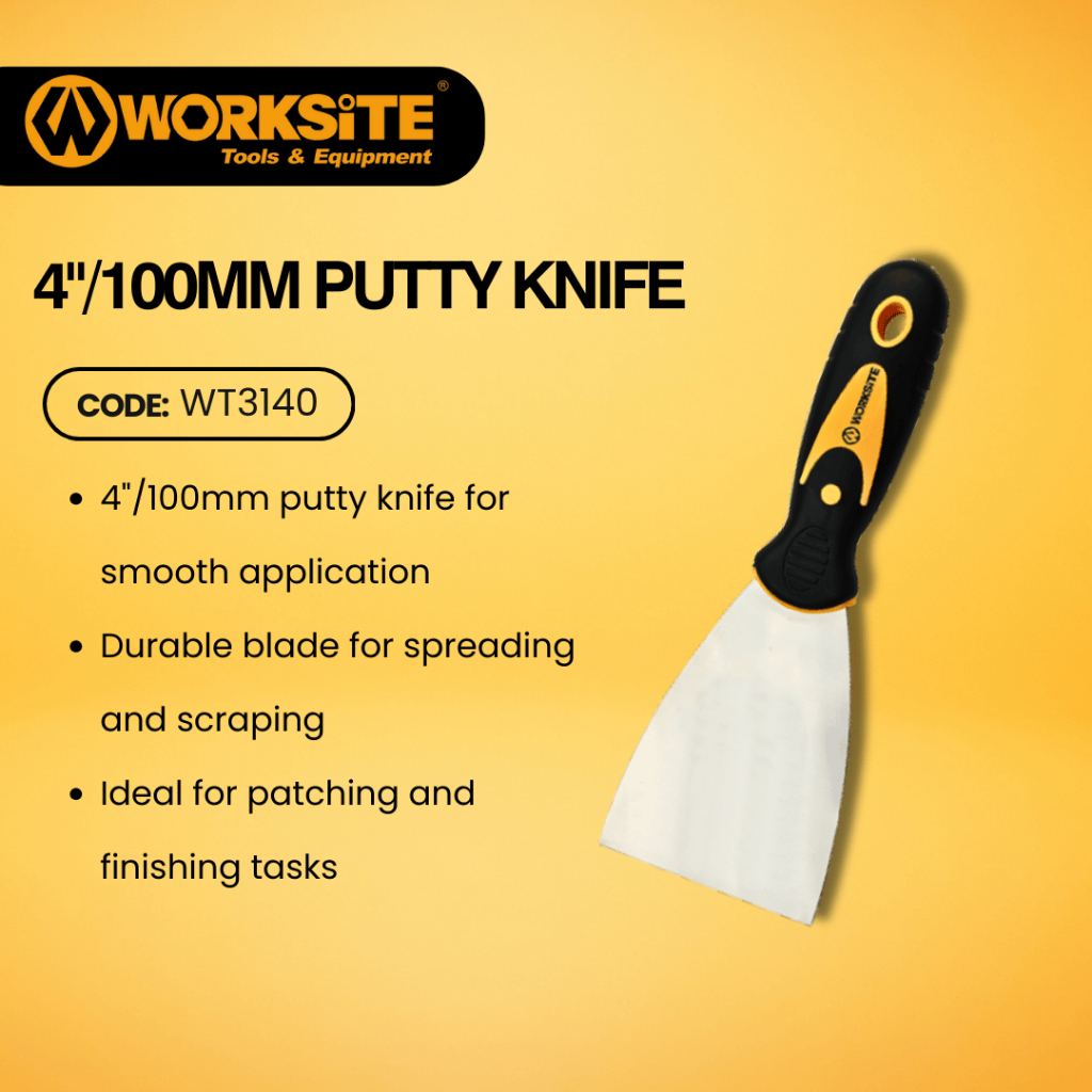 WORKSITE - WT3140 4"/100MM PUTTY KNIFE WORKSITE | Shopee Philippines