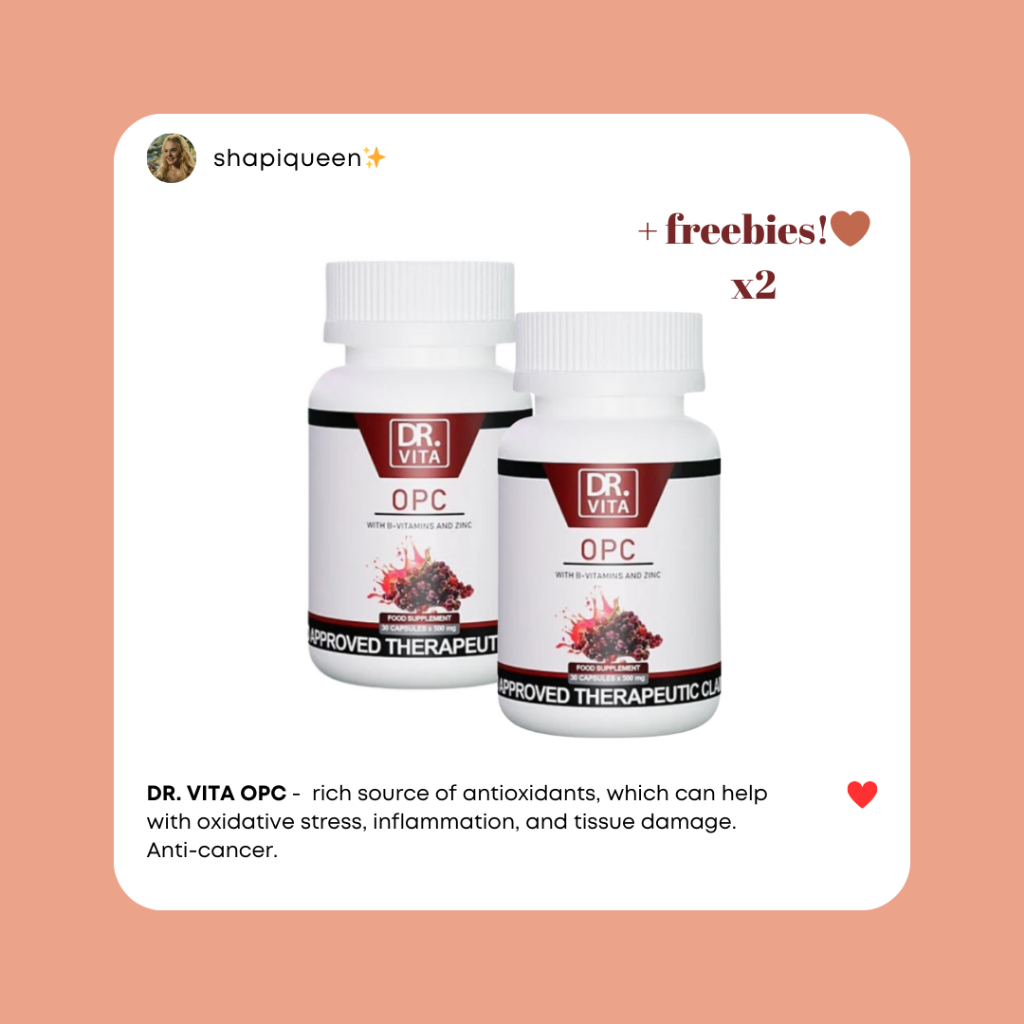 Dr. Vita OPC with B-Vitamins and Zinc 30 capsules (2 BOTTLES) for ...