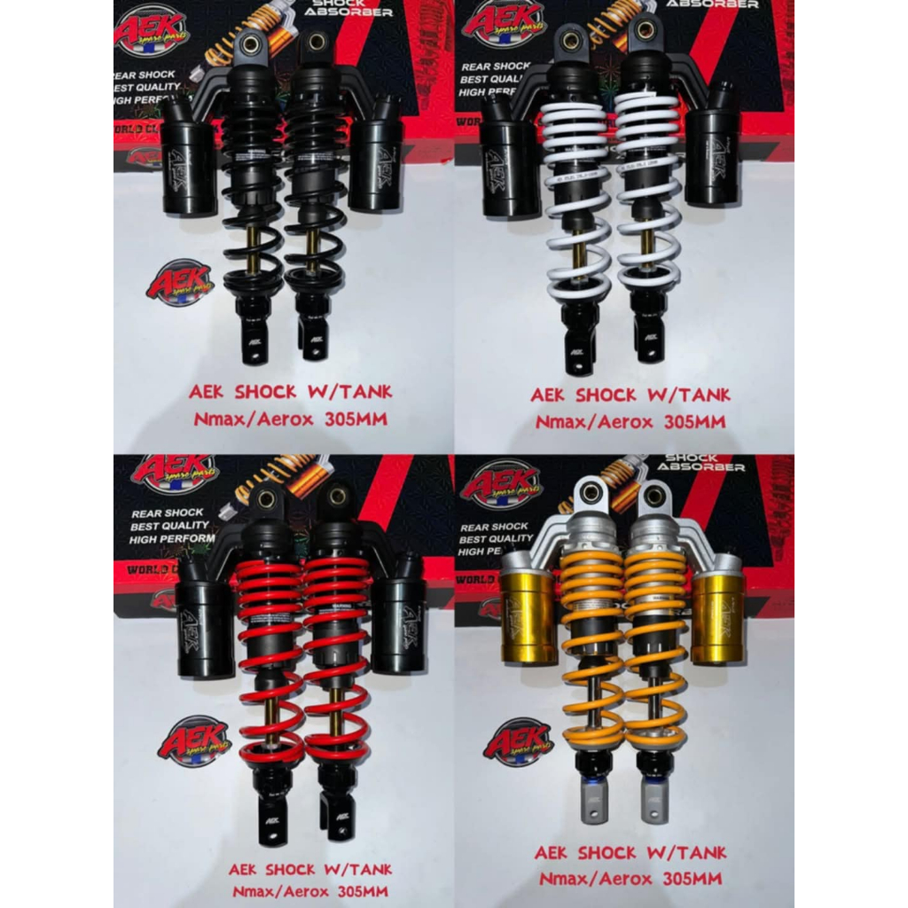 YAMAHA NMAX 155 V1 / V2 / AEROX 155 V1 / V2 AEK REAR SHOCK WITH TANK 305MM | Shopee Philippines