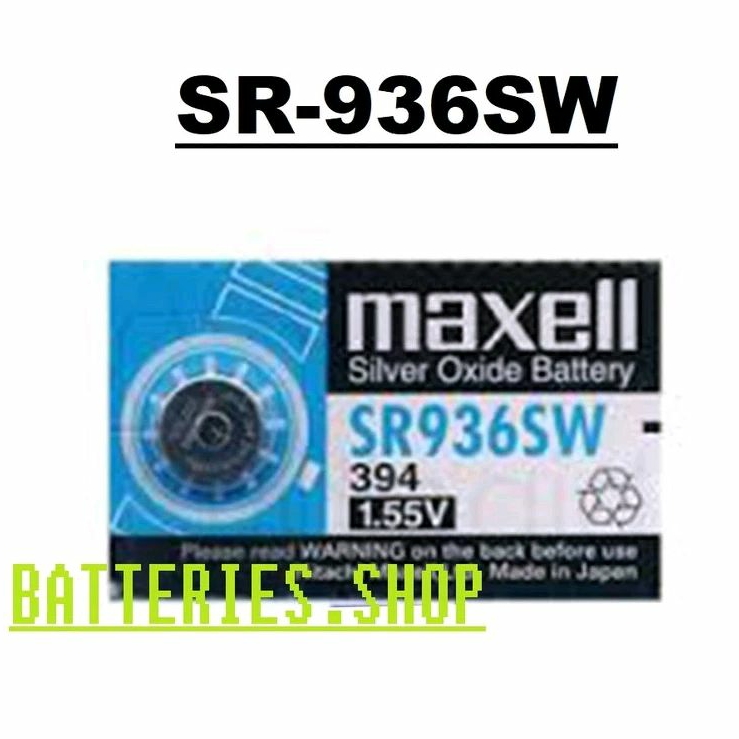 MAXELL Silver Oxide SR936SW SR-936 SR936W 380 AG9 SR936 394 battery ...