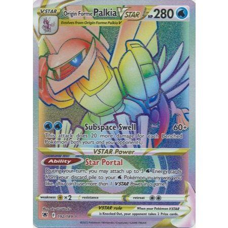 Origin Forme Palkia VSTAR - 192/189 - Hyper Rare | POKEMON TCG: Astral ...