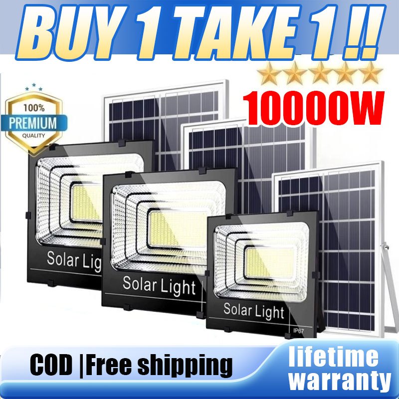 Solar light outdoor waterproof 10000W LED solar flood light street lamp ...