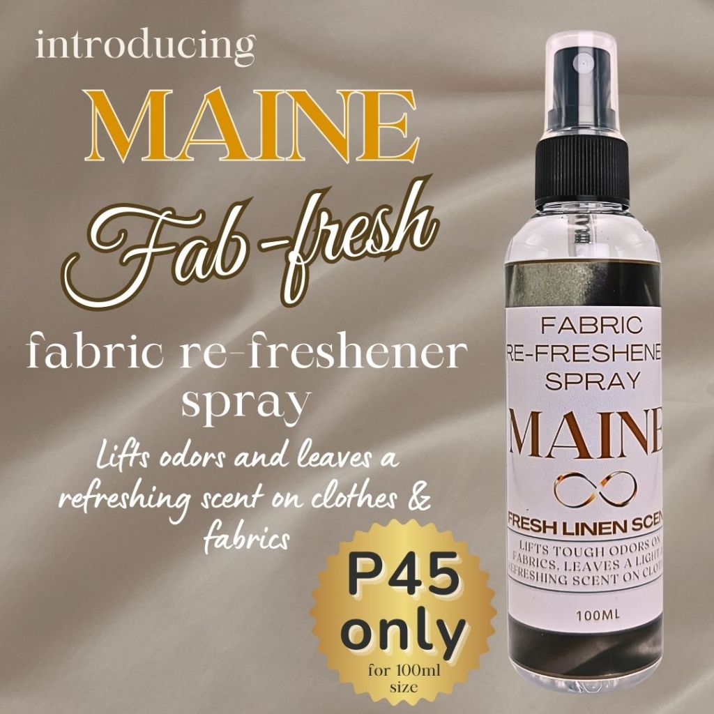 MAINE FAB-FRESH FABRIC RE-FRESHENER SPRAY 100ml | Shopee Philippines