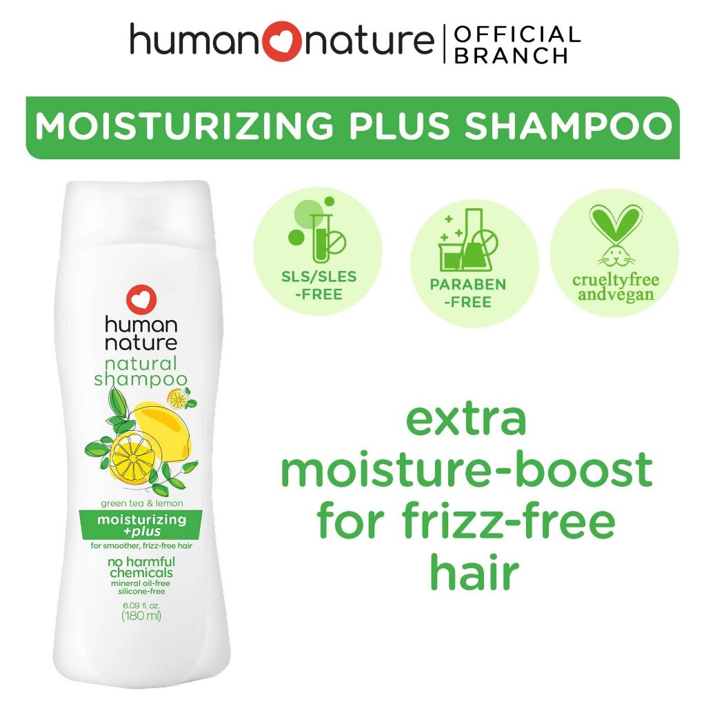 Human Nature Green Tea Moisturizing Plus Shampoo (No Harmful Chemicals ...