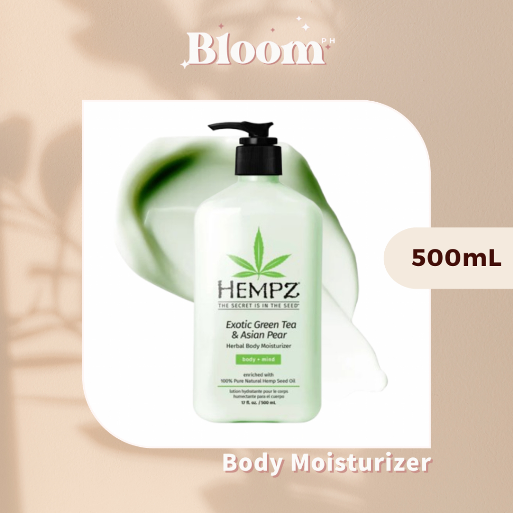 HEMPZ Green Tea & Asian Pear Daily Moisturizing Cream Body Moisturizer ...