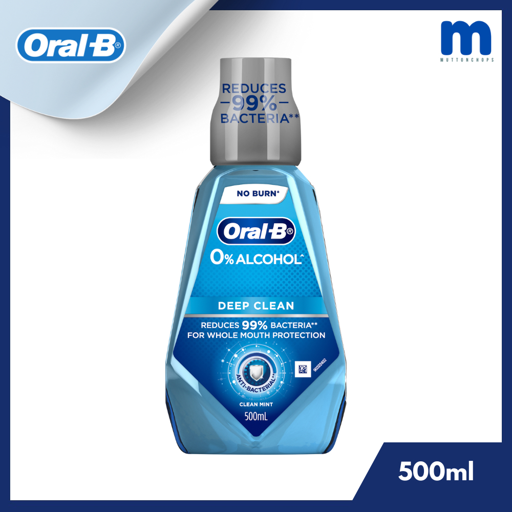Oral-B Deep Clean Mouthwash 500ml • Original and Authentic | Shopee ...