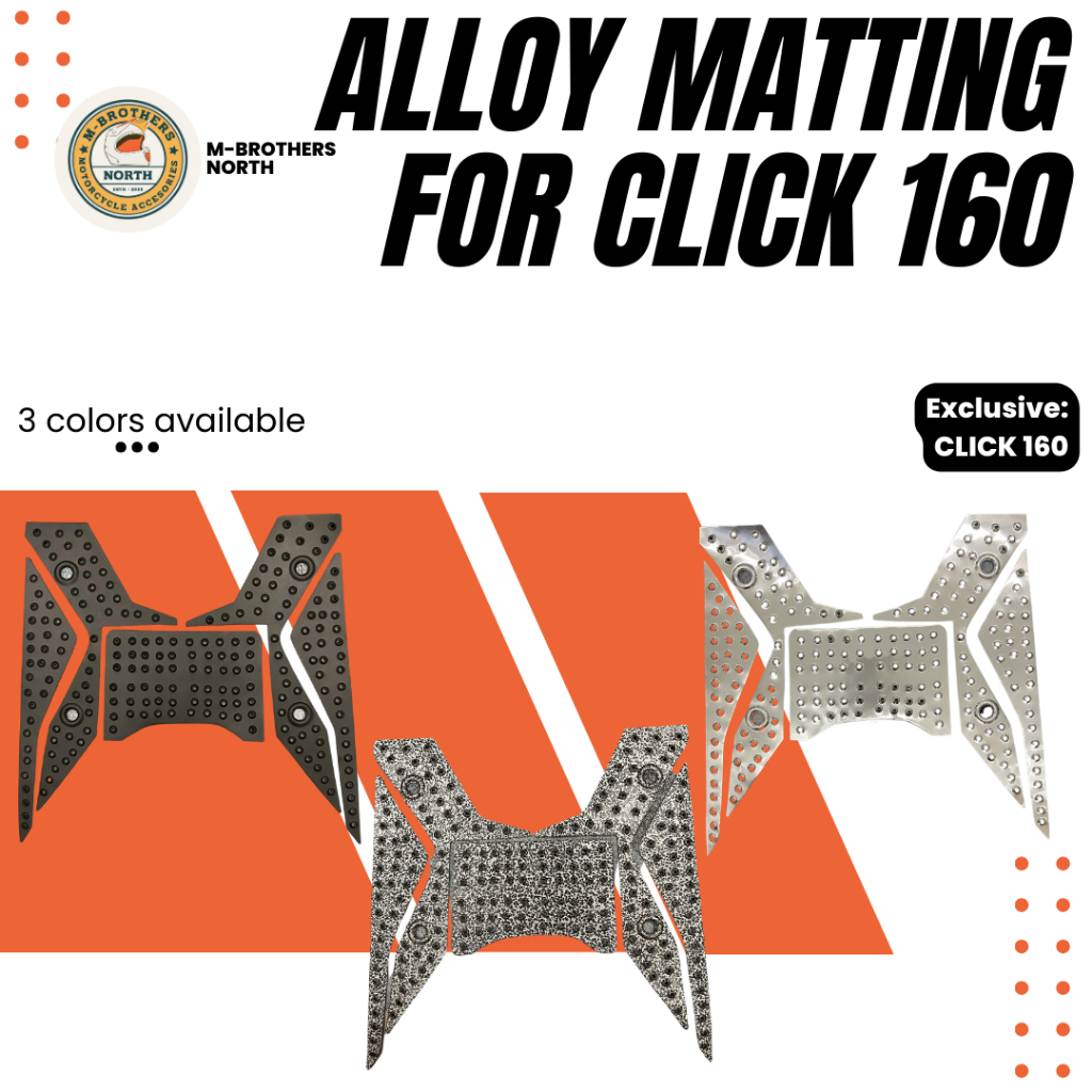 HONDA CLICK 160 ALLOY/POWDER COATED FOOTBOARD MATTING | Shopee Philippines