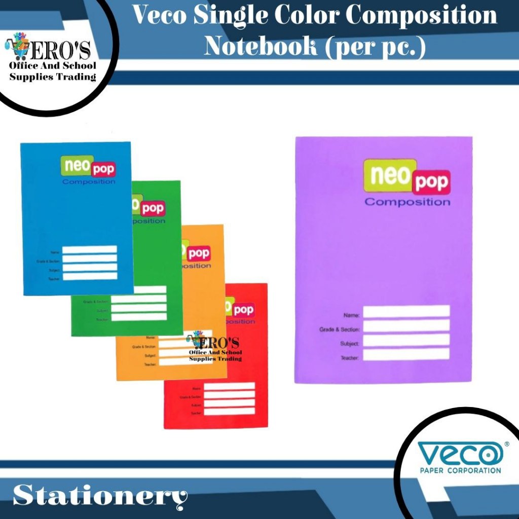 VECO COMPOSITION NOTEBOOK I SOLD PER PIECE | Shopee Philippines