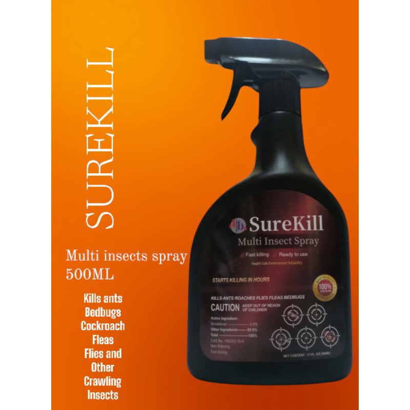 SUREKILL MULTI INSECTS SPRAY TERMITES, ANTS,BEDBUGS 500ML | Shopee ...