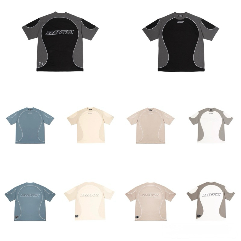 DBTK Cipher Splice Tee | Black/Gray, Off White/Gray, Cream/Oat, Steel Blue, Oat | Maico Hook Ups ...