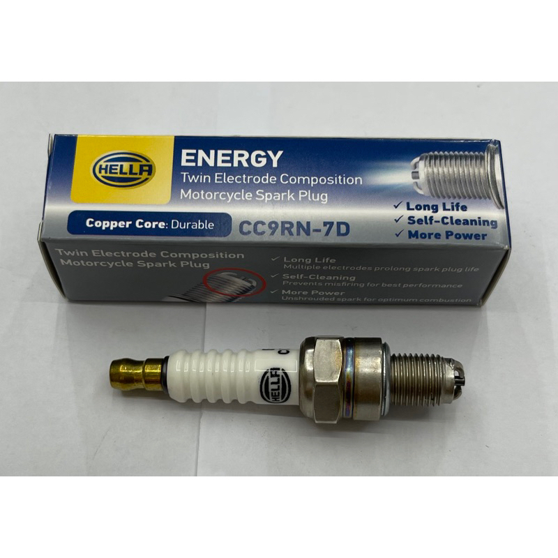 HELLA SPARK PLUG CC9RN-7D TWIN ELECTRODES SHORT TIP | Shopee Philippines