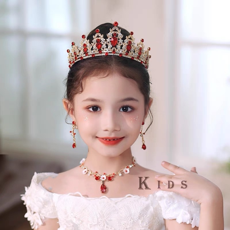 Bridal Tiara Crystal Crown Rhinestone Kids Princess Crown Birthday ...