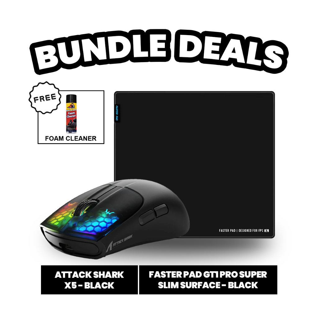 Attack Shark X5 Wireless Gaming Mouse Tri-Mode 2.4G USB-C Wired ...