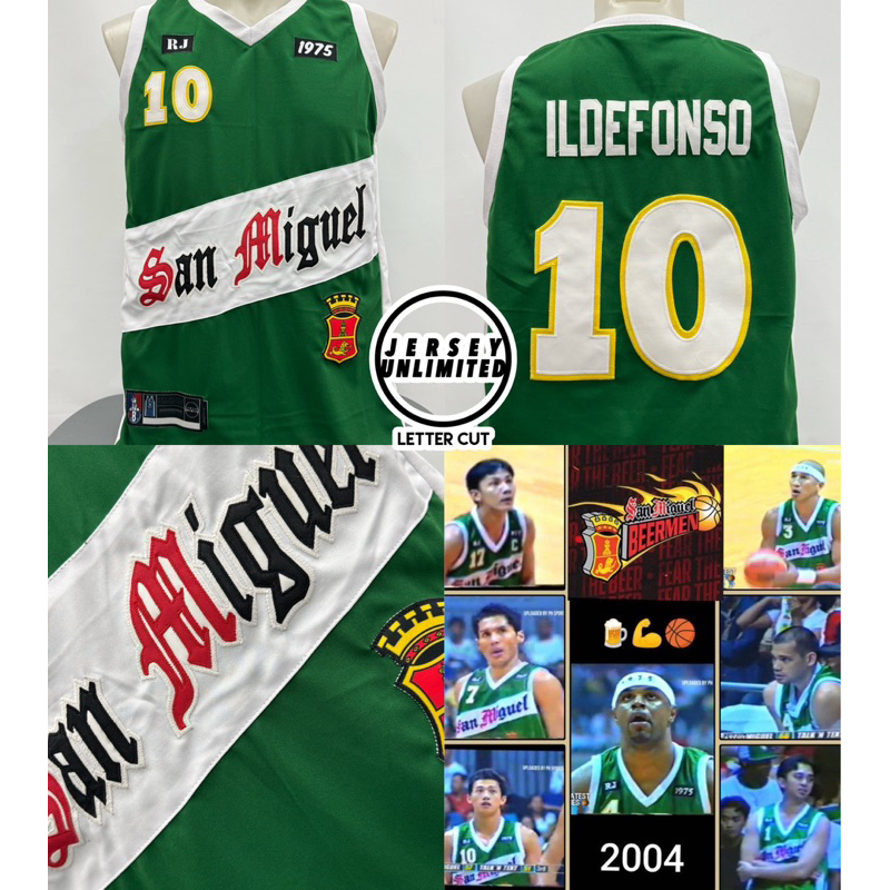 [#RARE] DANNY ILDEFONSO #10 ICONIC GREEN 2004 #PBA RETRO Letter Cut ...