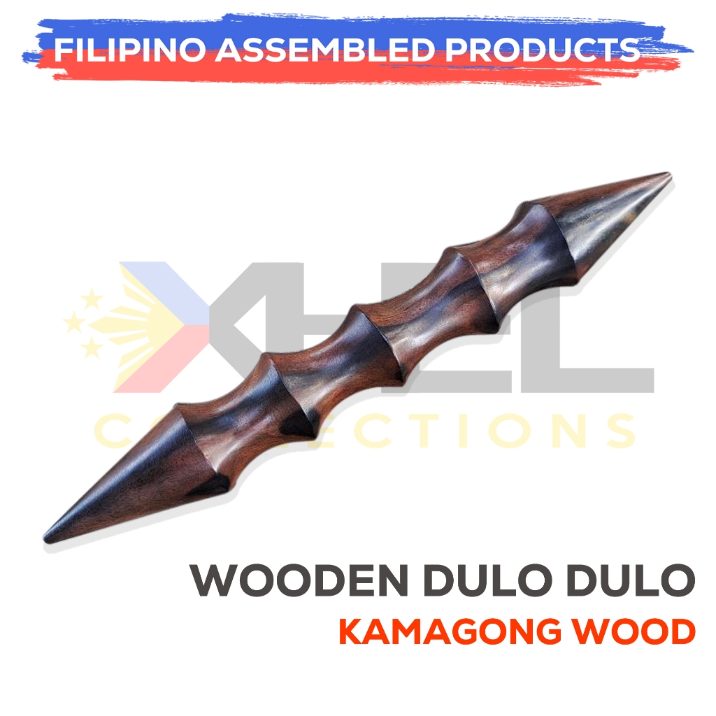 XHEL Wooden Dulo Dulo Spiral Kamagong - 7 inches Ideal for Martial Arts ...