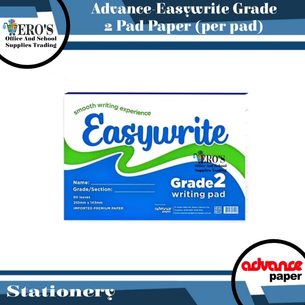 Easywrite Grade 2 Pad Paper (1 pad) | Shopee Philippines