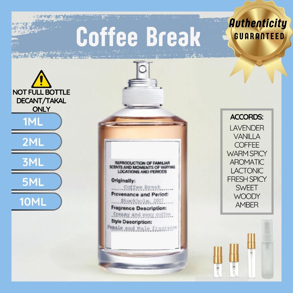 MMR Coffee Break (1mL, 2mL, 3mL, 5mL or 10mL) ONE WHIFF WONDER | Shopee ...