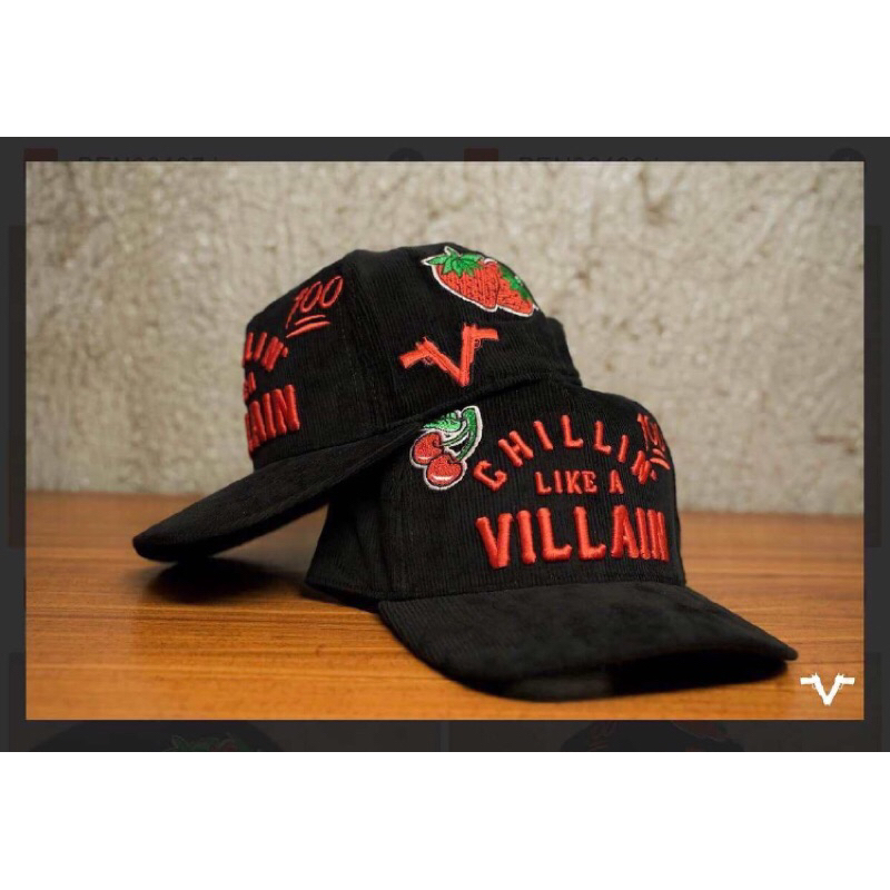 CHILLIN’ LIKE A VILLAIN CORDUROY CAP “BREDS” | Shopee Philippines