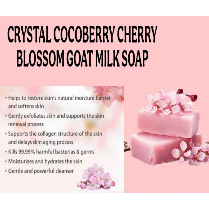 COCOBERRY WHITENING SOAP WITH CHERRYBLOSSOM (trial pack) | Shopee ...