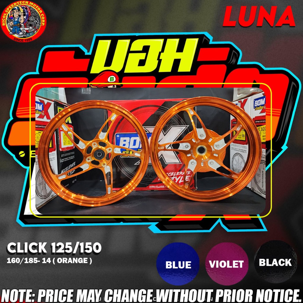 BOM RANGSIT MAGS CLICK 125/150 BOM-X LUNA 160/185 -14 (BLUE,ORANGE ...