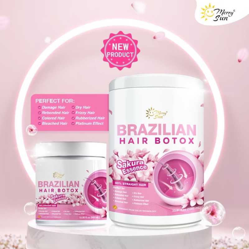 MerrySun Brazilian Hair Botox Treatment 500ml/ 1000ml | Shopee Philippines