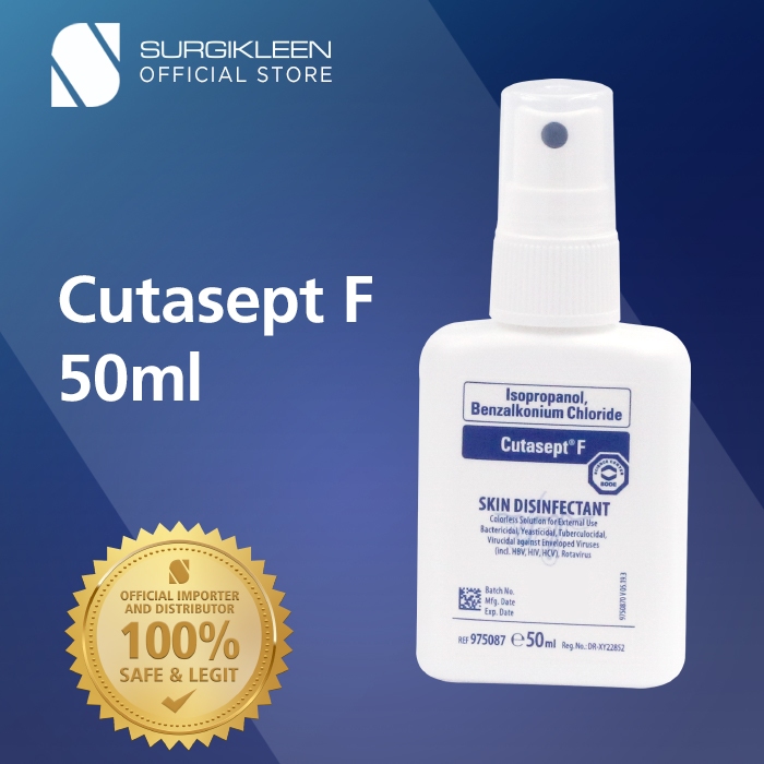 Cutasept F 50mL Alcohol Based Skin Disinfectant for Minor Cuts and ...