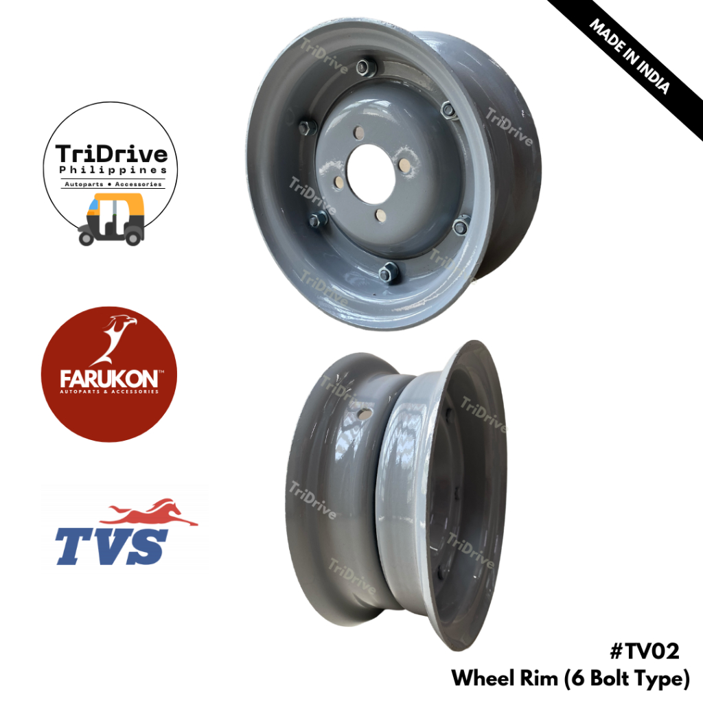 TVS King Wheel Rim (6 Bolt Type) - G2111090 | Shopee Philippines