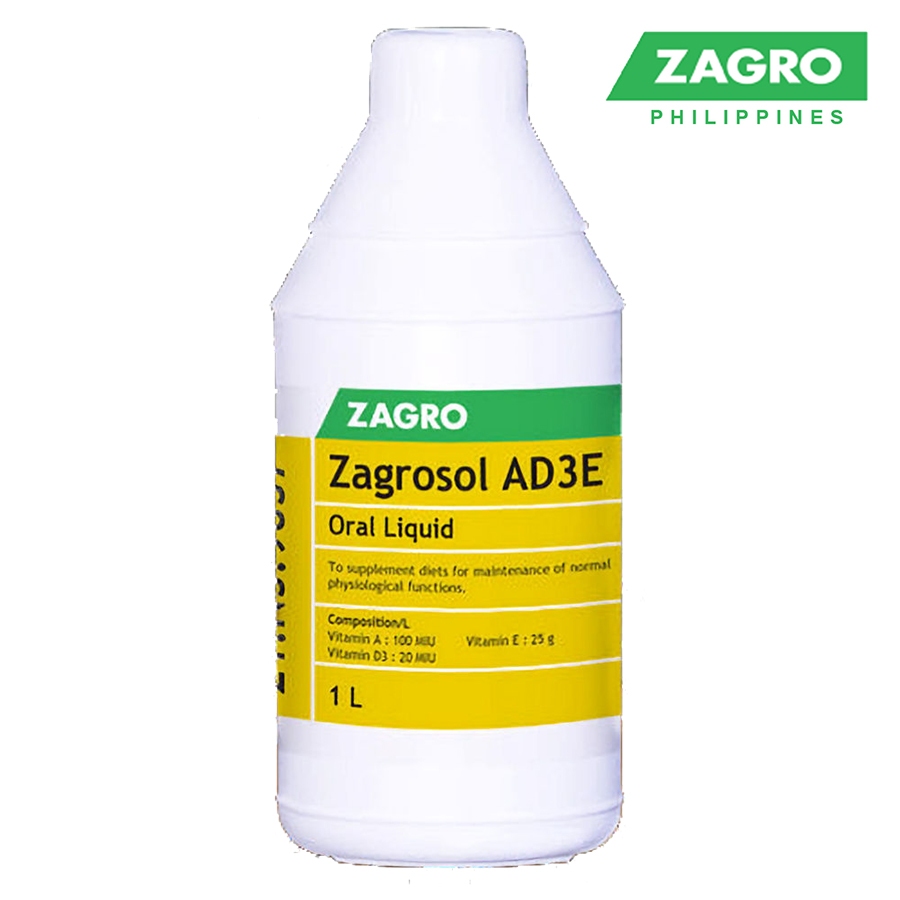 ZAGROSOL AD3E - Vitamin ADE Supplement for Livestock Animals in 1 Liter ...