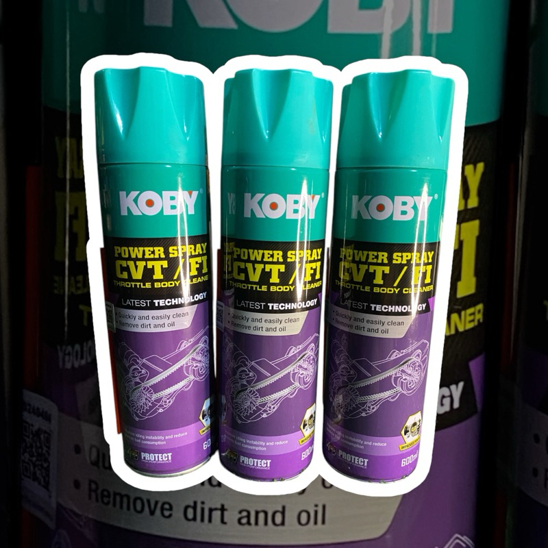 KOBY CVT CLEANER 600ML BIG MOTOR AND AUTOMOTIVE INTAKE CLEANER | Shopee ...